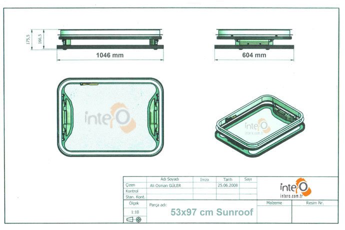 Mercedes Sprinter Sunroof - Orjinal Ölçüye Uygun 51x81 cm | Mercedes ...